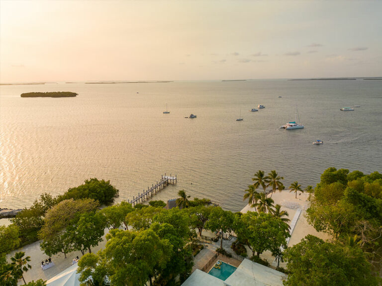 Coral Beach Wedding Venue by Key Largo Lighthouse