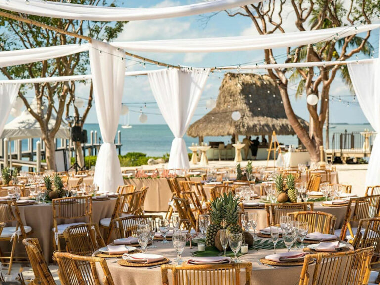 Coral Beach Wedding Venue by Key Largo Lighthouse